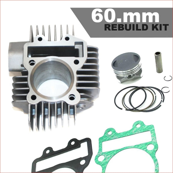 60mm Cylinder Piston Rebuild Kit - 150cc 160cc - Cylinder Barrel Bore ...